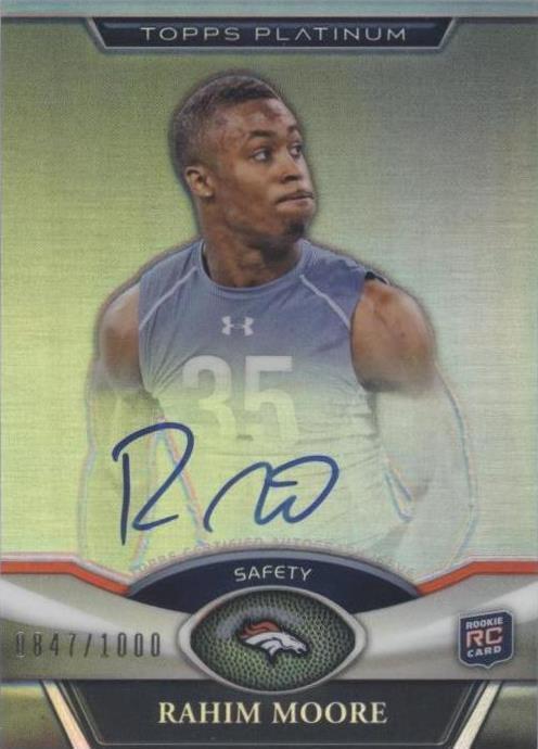 2011 Topps Platinum - Rahim Moore #124 Refractor Rookie Autographs ...
