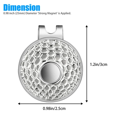 6Pcs Magnetic Golf Hat Clip For Ball Marker Cap Fastener Tool Quick ...