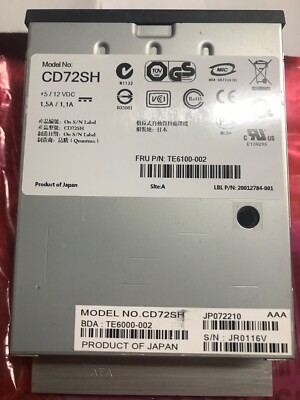 Quantum CD72SH 3 1/2" DAT72 36/72GB SATA Tape Drive TE6000-001 TD6100 ...
