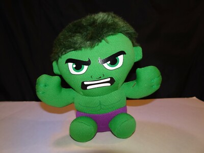 TY Hulk Beanie Baby Doll Plush Stuffed Toy Marvel Green 2017 Incredible ...
