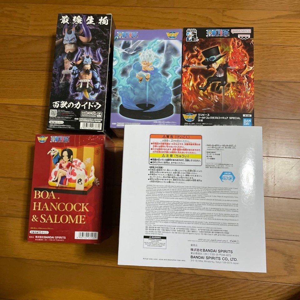 One Piece World Collectable Figure WCF 5 Set Luffy Sabo Hancock Kaido ...