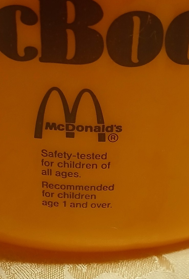 Vintage 1986 McDonalds McBoo Candy Boo Bucket Halloween Pumpkin Happy ...