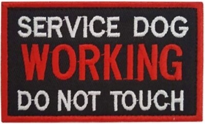 Service Dog Vest Emblem, Service Dog Working Do Not Touch Tactical ...