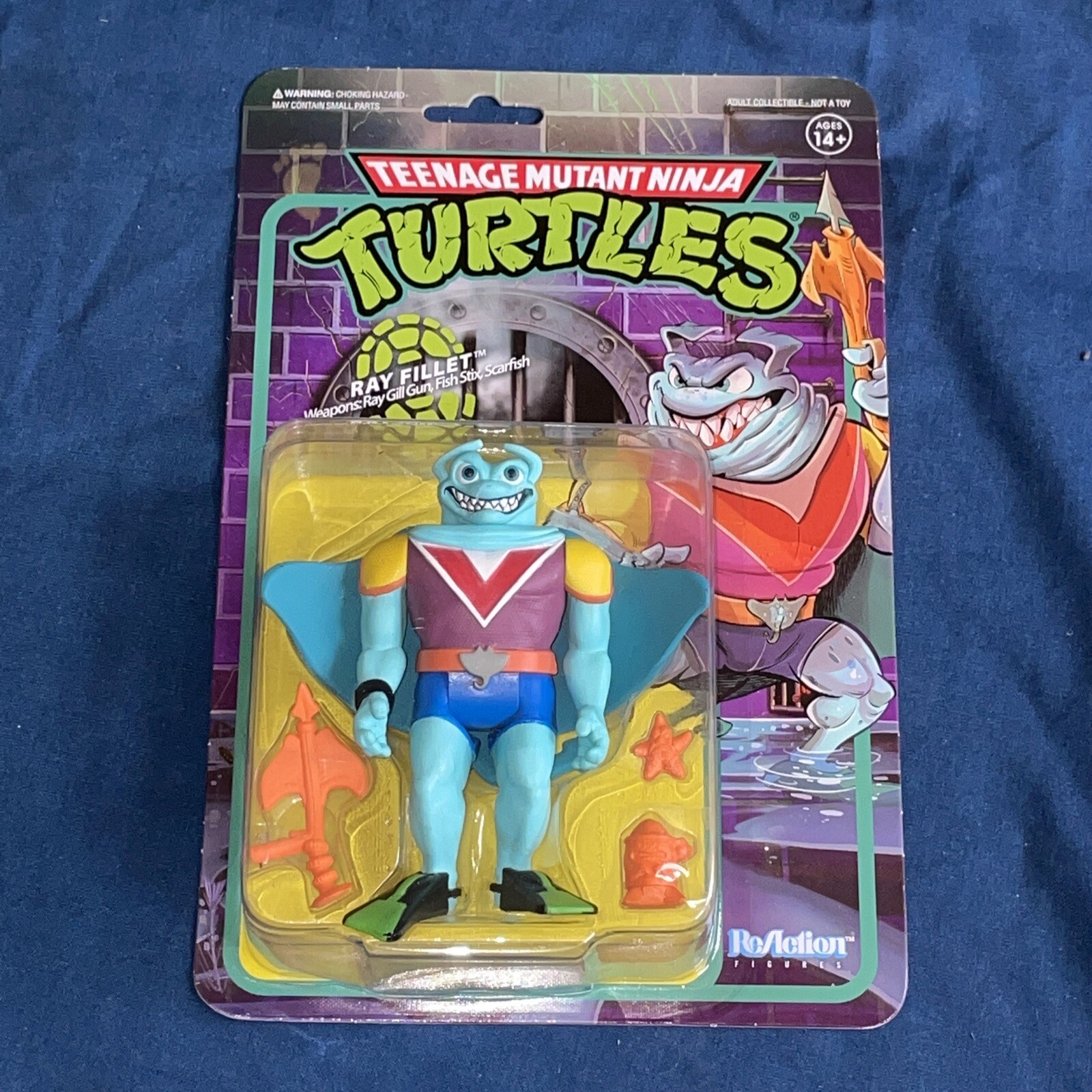 Ray Fillet Teenage Mutant Ninja Turtles 3.75" ReAction Figure. New ...