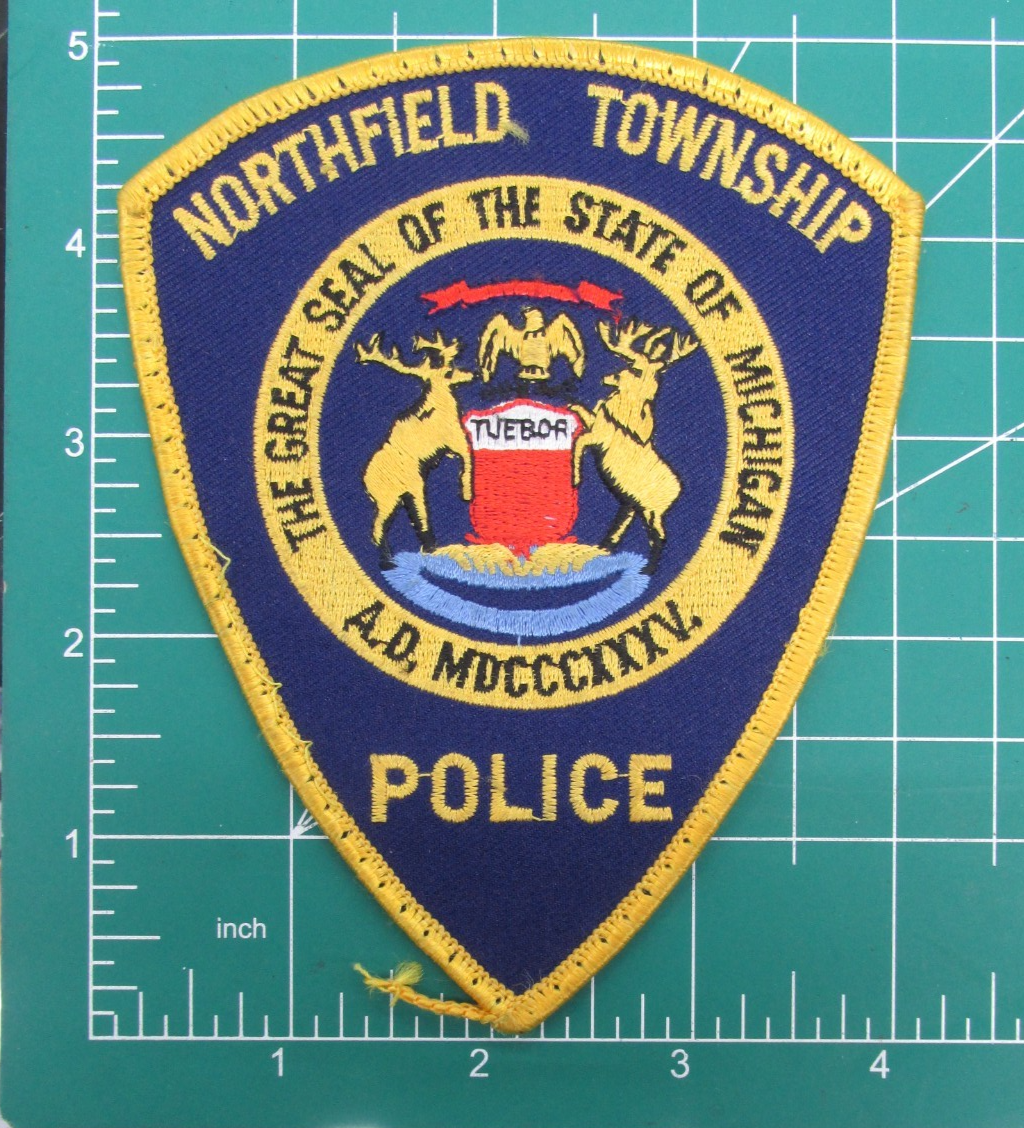 Vintage Obsolete Northfield Township Michigan Police Department Patch ...