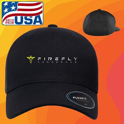 Firefly Aerospace Black Hat Baseball Cap Size S/M and L/XL | eBay