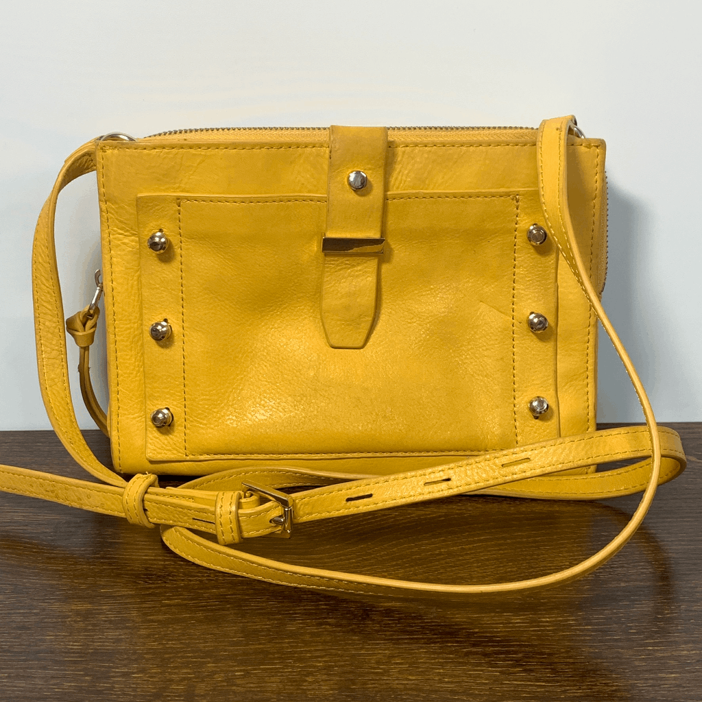 Botkier Warren City Crossbody Gold Studded Adjustable Strap Purse Bag 6 ...