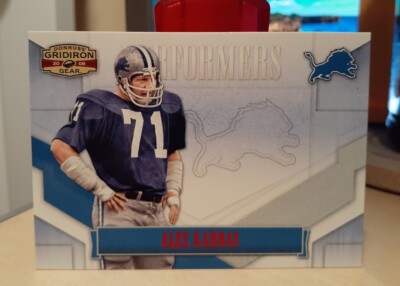 2008 Donruss Gridiron Gear Performers *RED* Alex Karras #P-1 HOF IOWA ...