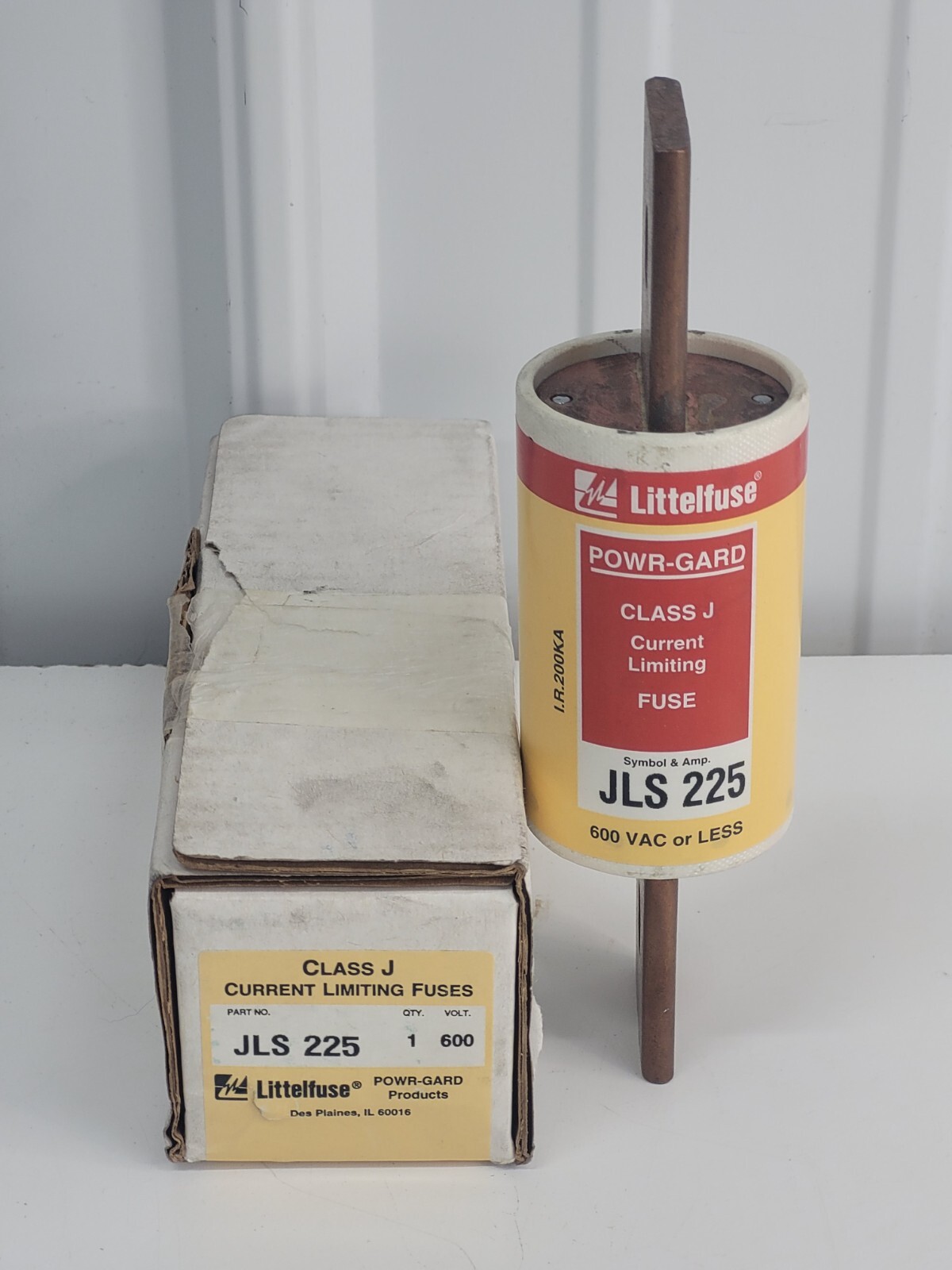 LITTELFUSE JLS 225 POWR-GARD CLASS J FUSE 225A 600VAC NEW IN BOX i11 | eBay