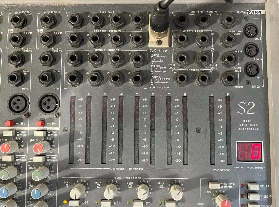 16 Channel Vintage Allen and Heath GS2 Mixing Desk / Mixing Console ...