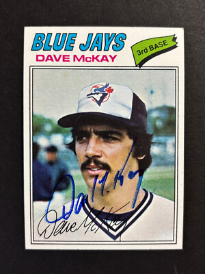 Dave McKay Blue Jays Signed 1977 Topps Baseball Card #377 Auto ...