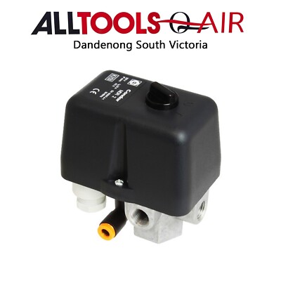 CONDOR MDR2 (Genuine) Air Compressor Pressure Switch 175psi 4 port inc ...