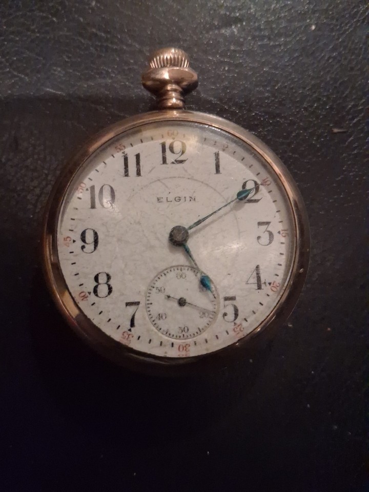 Elgin Father Time Gold Filled Pocket Watch | eBay