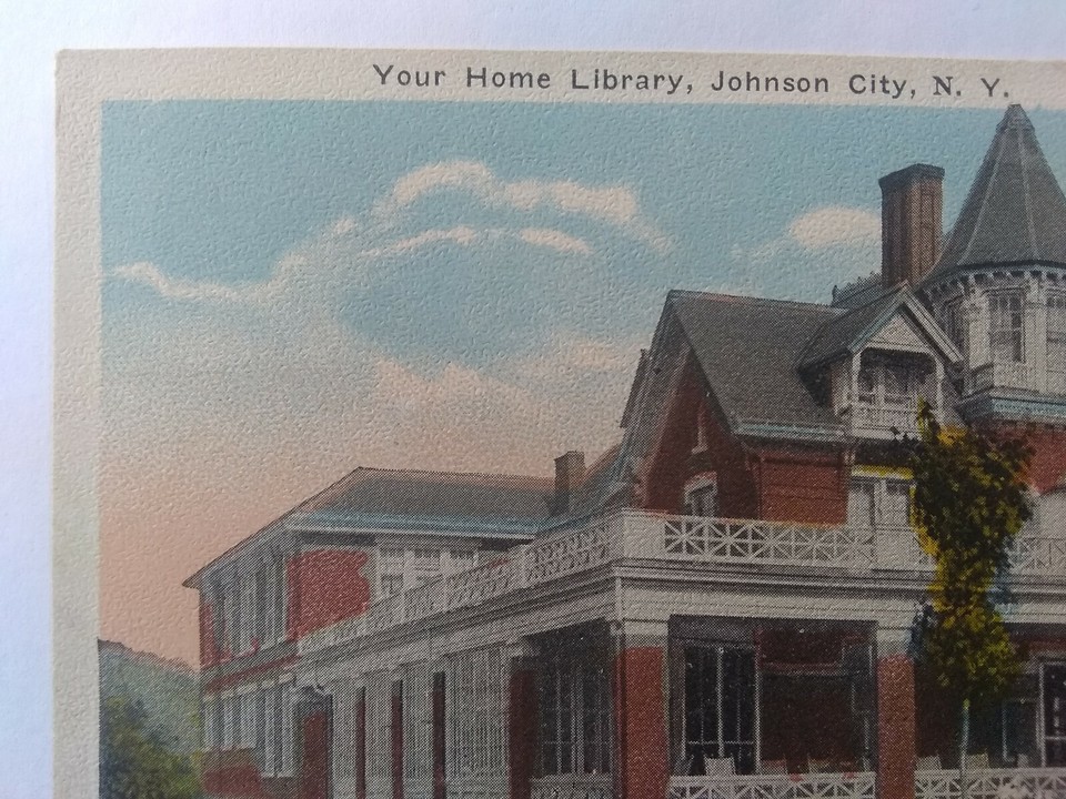 Vintage Postcard, your home library. Johnson City, New York | eBay