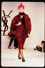 Saint Laurent Rive Gauche Vintage YSL Fall 1984 Black Red Zebra ...