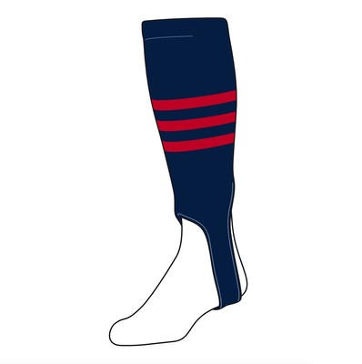 TCK Baseball Stirrups Large (300B, 5in) Navy, Red | eBay