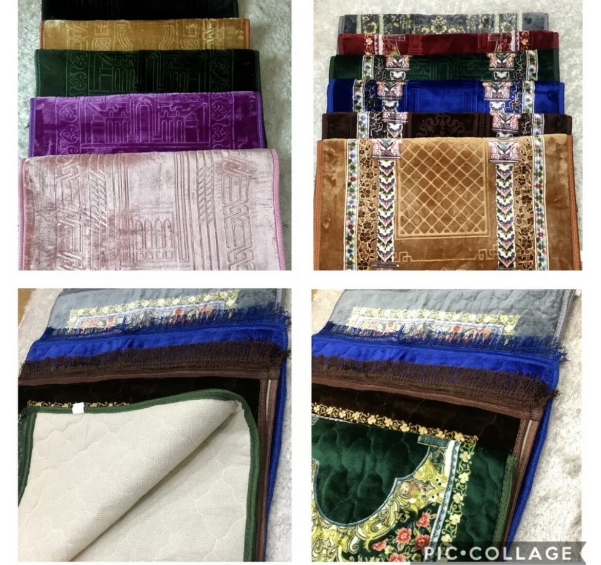 Prayer Mat Cushioned Muslim Islamic Musallah Namaz Rug Large Size ...