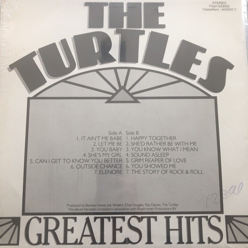 The Turtles Greatest Hits Whale Records Stereo Open Sleeve Made in ...