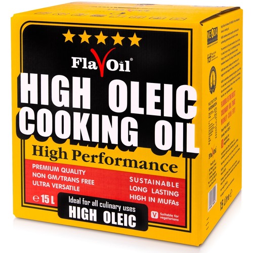 15L FlavOil High Oleic Sunflower Oil, HOSO, Vegetable Cooking Oil, for ...