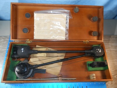 VINTAGE WWII U.S. NAVY MILITARY AIRCRAFT PROTRACTOR TOOL ORIGINAL WOOD ...