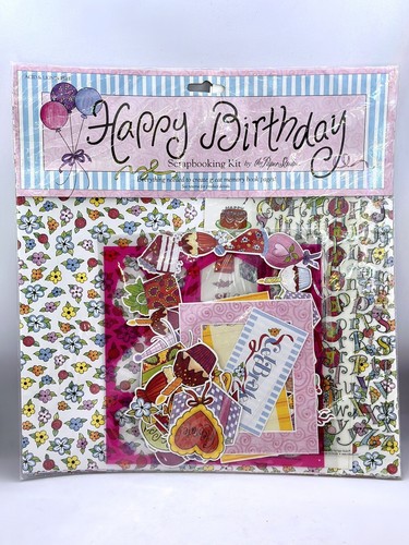 Vintage The Paper Studio 12X12 Girls Happy Birthday Memory Book ...