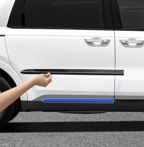 For Kia Carnival 2022-2023 Gloss Black Side Door Body Guard Molding ...