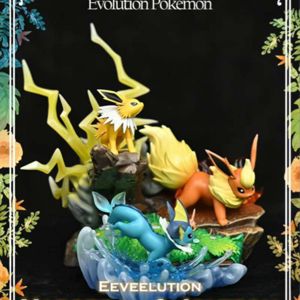 DianCangGuan Studio Vaporeon Resin Statue Jolteon Flareon Model In ...