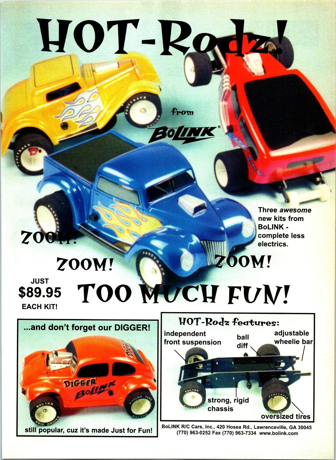 Bolink Hot Rodz RC Print Ad Wall Art Decor Digger | eBay