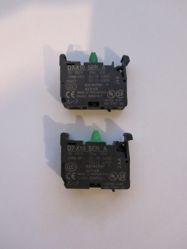 2 x SPRECHER + SCHUH D7-X10 CONTACT BLOCK USED | eBay Australia