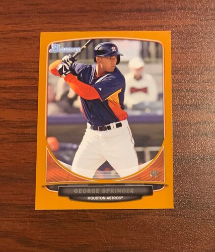 2013 Bowman Draft #TP-20 George Springer Orange Parallel 051/250 Top ...