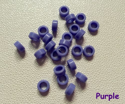 50pcs Large Type Dental Silicone Instrument Color Code Rings Purple ...
