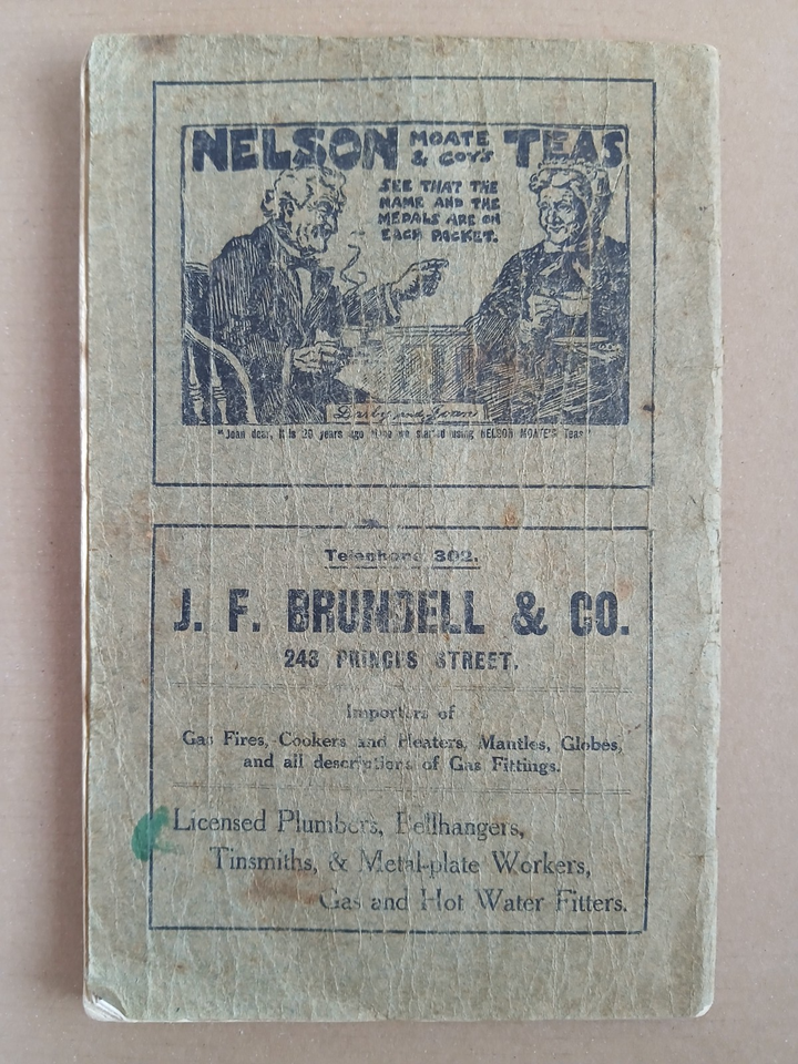 DUNDEDIN COMPETITIONS 1911 PROGRAMME and BOOK OF WORDS Musical and ...