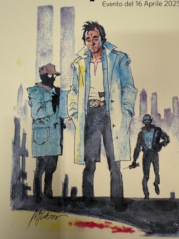 L'ARTE DI IVO MILAZZO stampa evento Bonelli 16 aprile 2025 NICK RAIDER ...