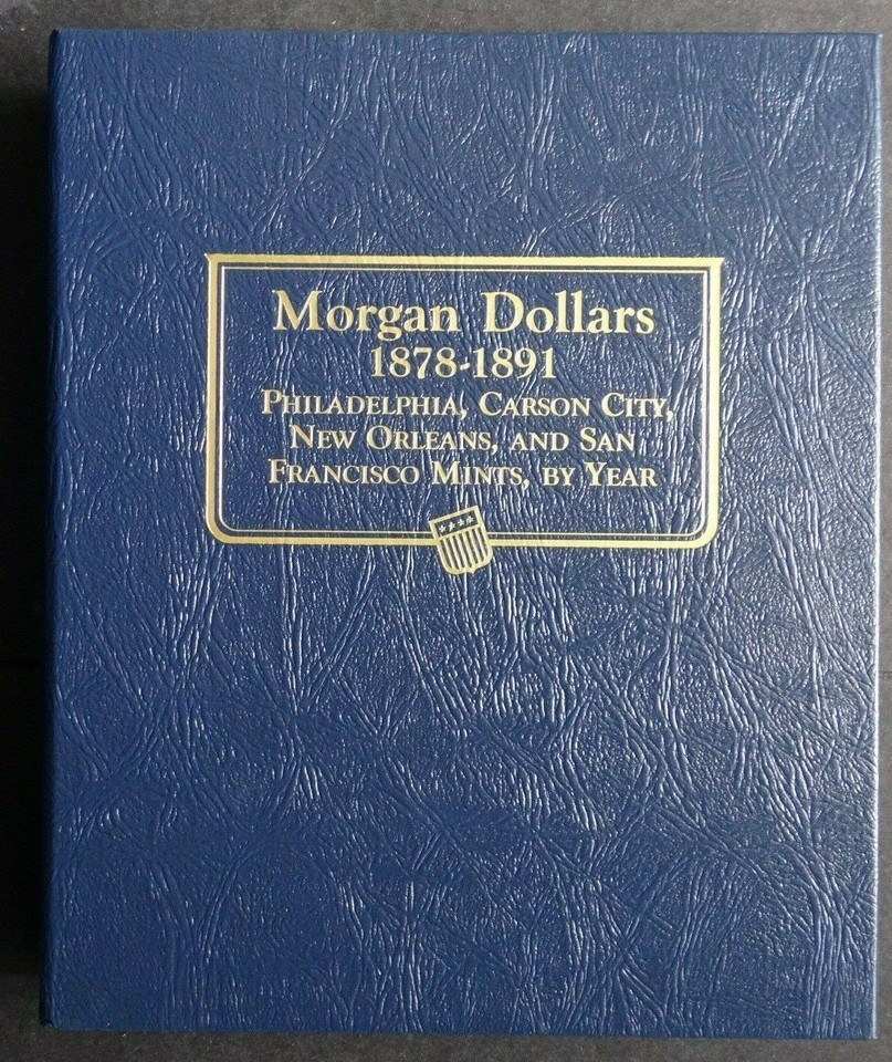 Set of 2 Whitman Morgan Silver Dollars Coin Album Book Number 1 & 2 ...