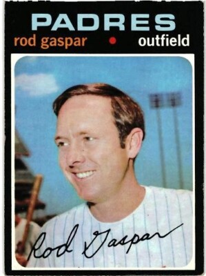 1971 TOPPS # 383 - ROD GASPAR - SAN DIEGO PADRES -SET BREAK #2 | eBay
