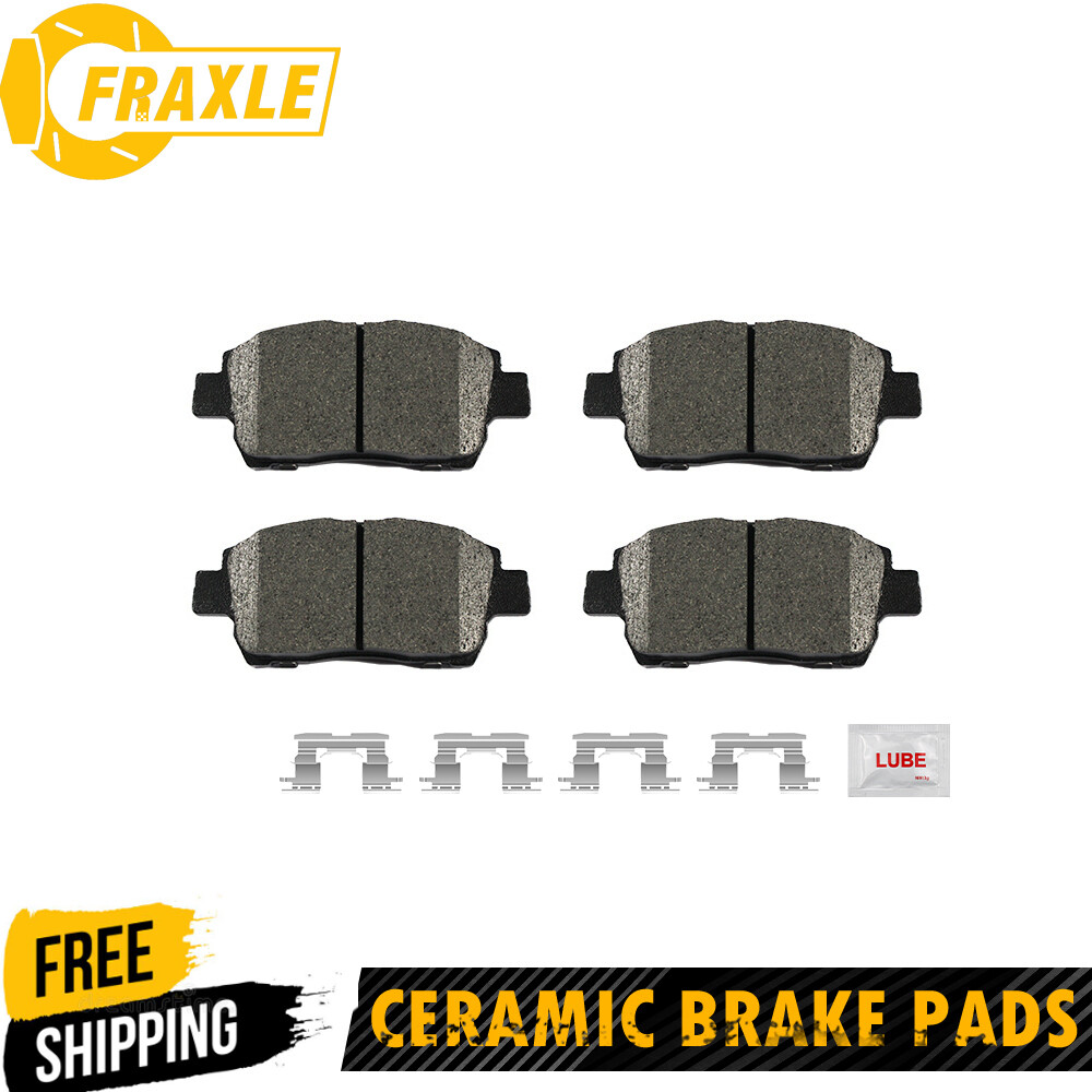 Front Ceramic Brake Pads & Clips for Toyota Prius MR2 Spyder Echo Scion ...