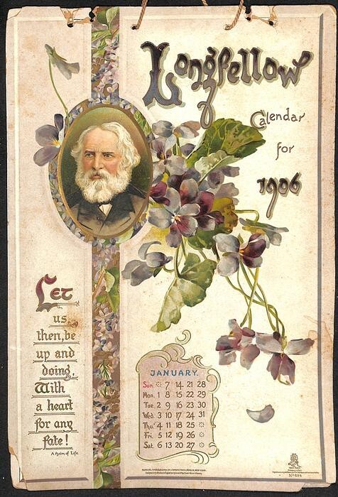 artist Brundage, LONGFELLOW CALENDAR FOR 1906, Raphael Tuck 694 | eBay