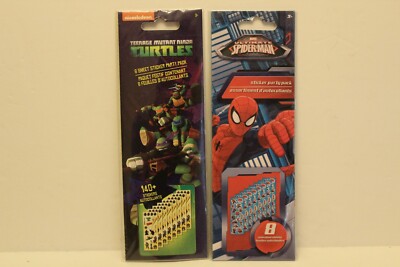 Spiderman & Teenage Mutant Ninja Turtles Xpress Sticker Decal Lot | eBay