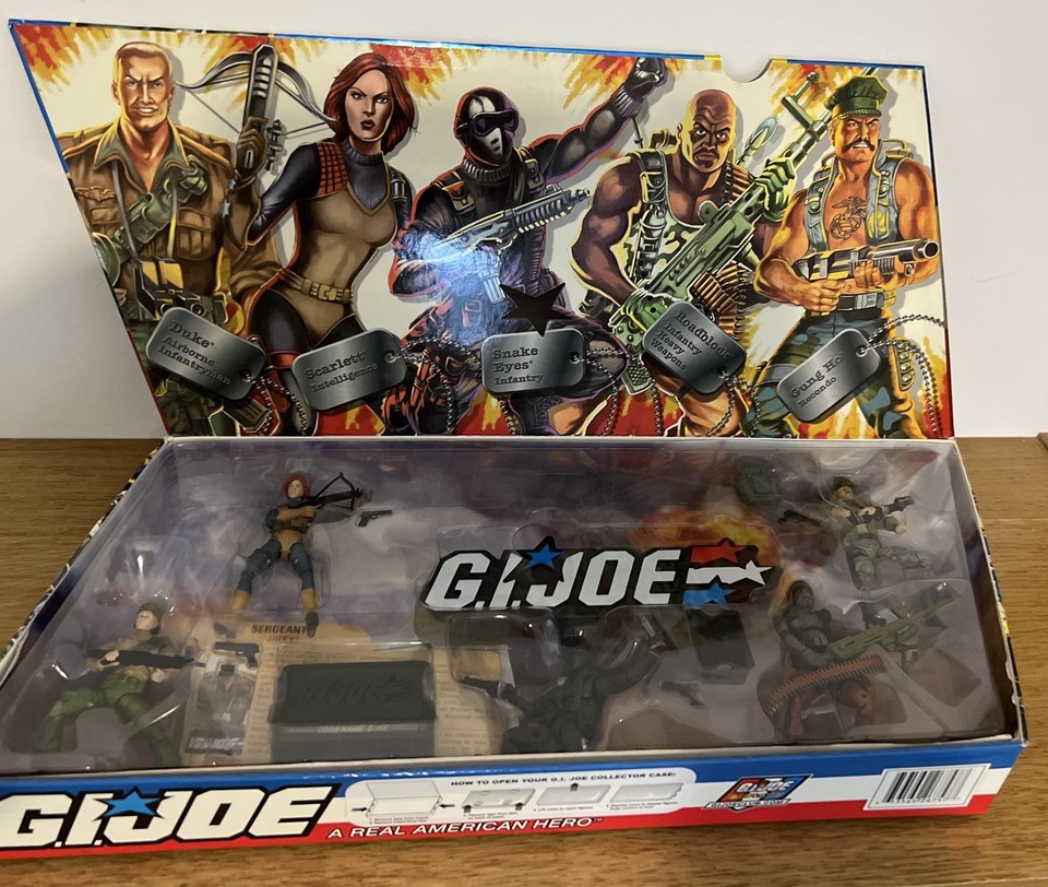 GI Joe 25th Anniversary 5 Pack Duke Scarlett Snake Eyes Gung Ho ...