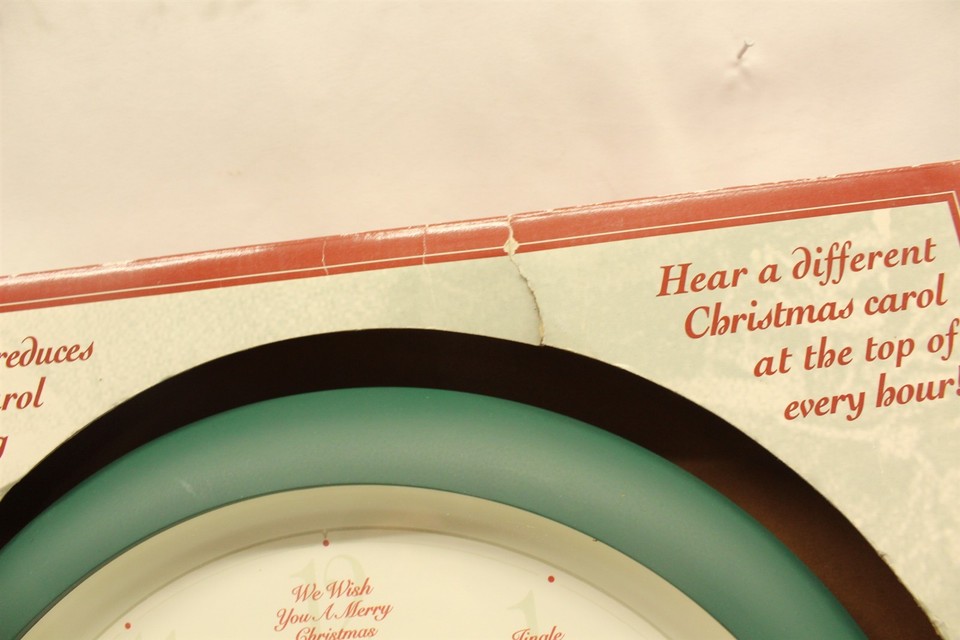 Howard Miller Carols Of Christmas Musical Clock 13" Battery Operated ...