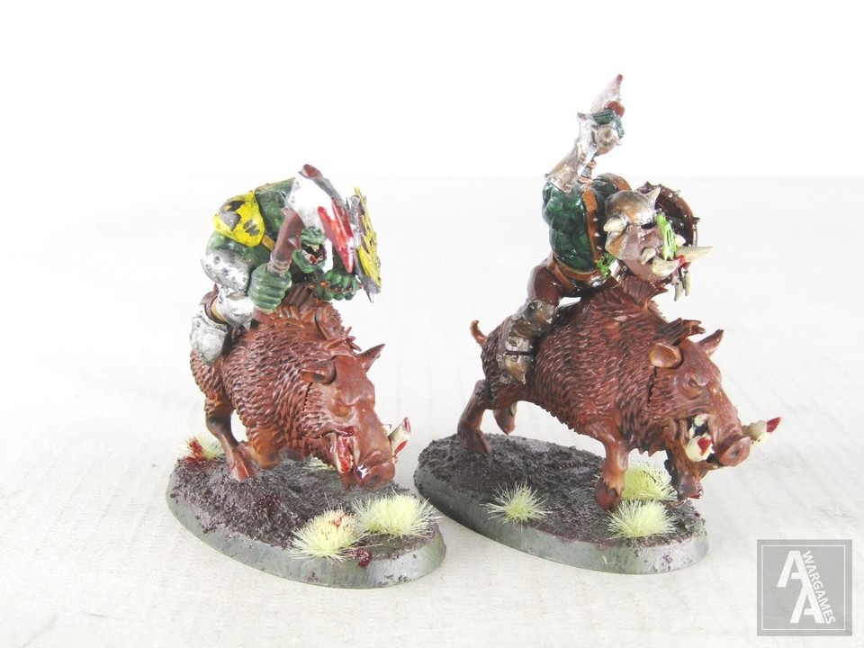 (3603) 2x Orc Boar Boys Orcs Orruk Warclans Sigmar Old World Warhammer ...