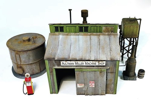 MACHINE SHOP COMPLEX (5 KITS) O On30 Model Railroad Structure Unptd Kit ...
