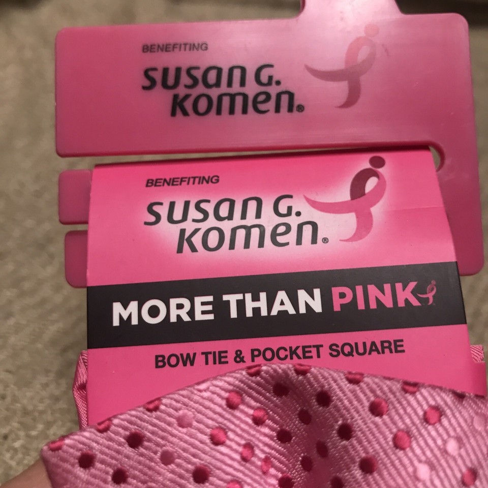 NEW!! Susan G. Komen Knots for Hope Bow Tie Breast Cancer Pink P27 28 29 | eBay