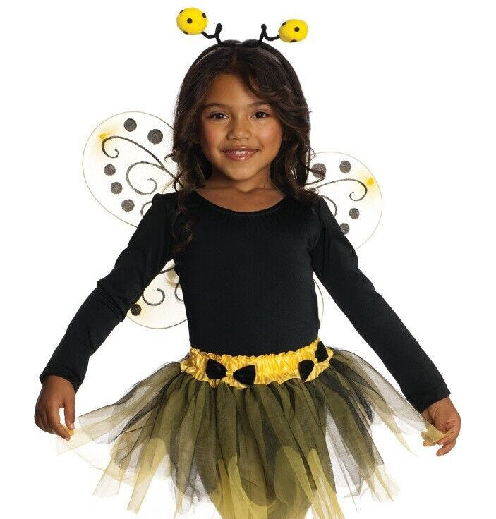Bee Costume Kit leotard tutu tights wings head band dance pageant ...