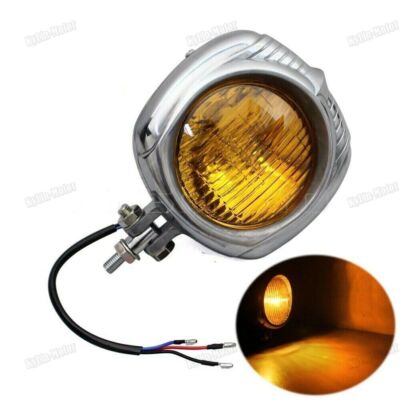 Retro Electroline Bolt Headlight Lamp for Harley Chopper Bobber Custom ...