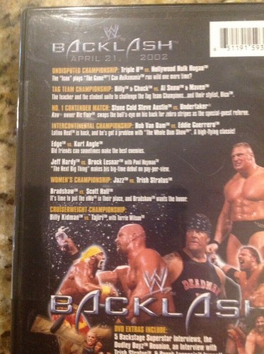 WWF - Backlash 2002 (DVD, 2002) for sale online | eBay