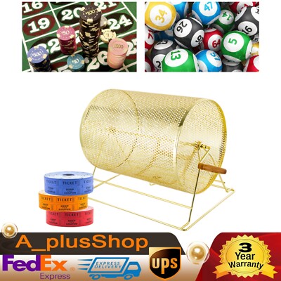 Large Raffle Drum Lottery Spinning Drawing Ping-pong Balls Raffle Drum ...
