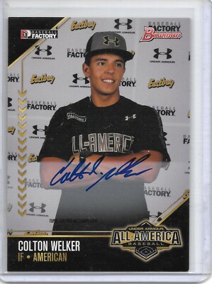 2015 Bowman COLTON WELKER UNDER ARMOUR ALL-AMERICA AUTO RC #76/199 ...