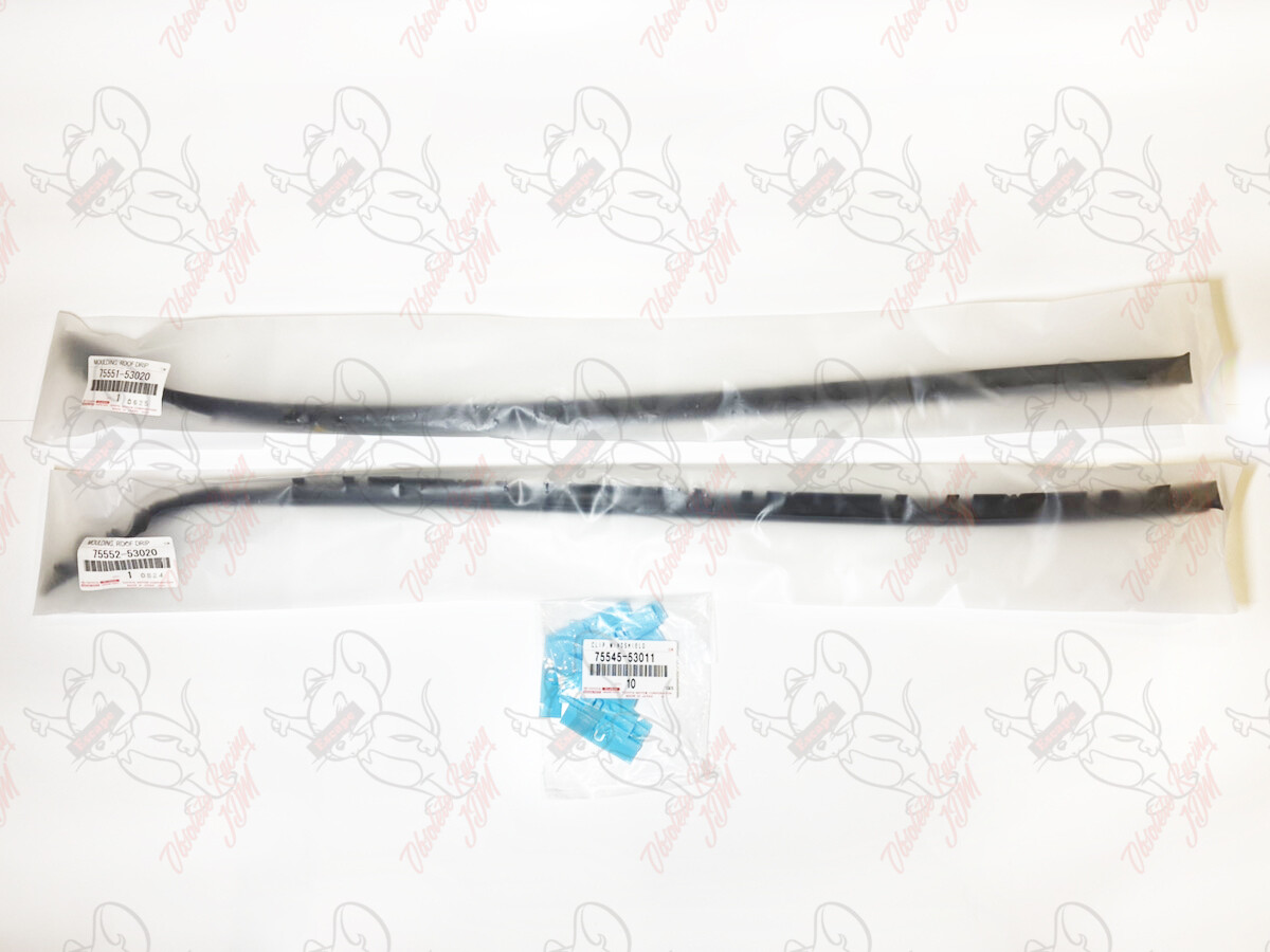 Lexus IS250 350 Genuine Front Windshield Moulding Left & Right & Clips ...