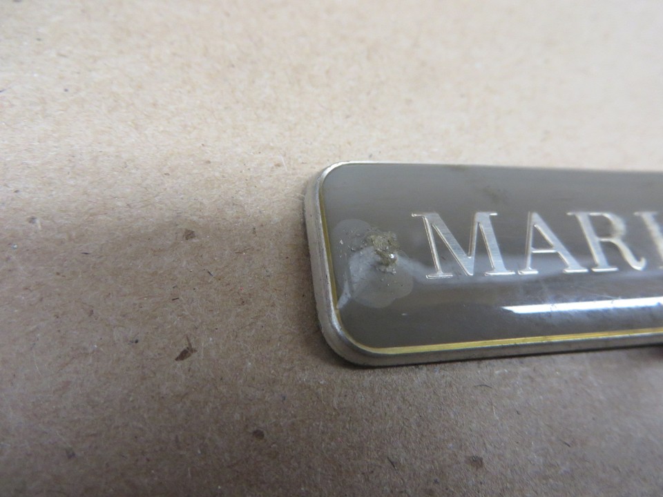 LINCOLN MARK VII BILL BLASS 87-92 1987-1992 DASH EMBLEM ORNAMENT " MARK ...